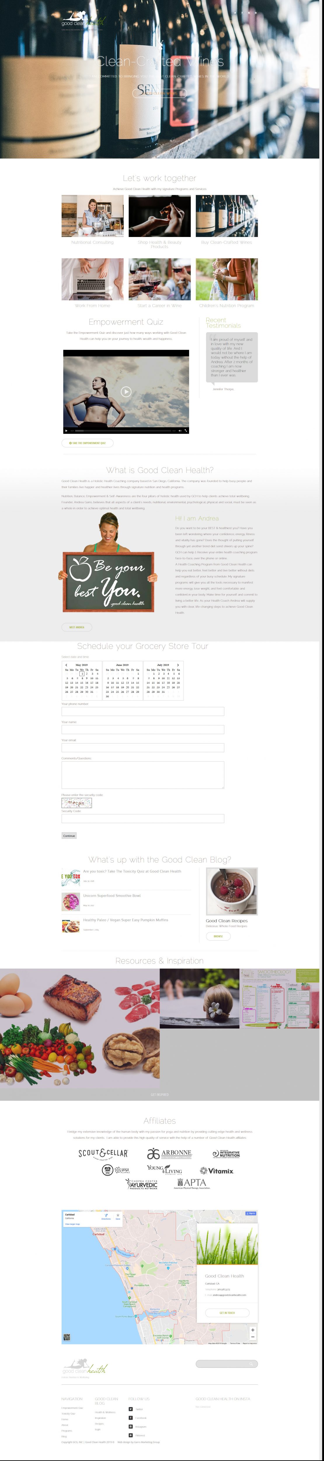 Good Clean Health Website | GCG Incorporated | San Diego Small Business ...
